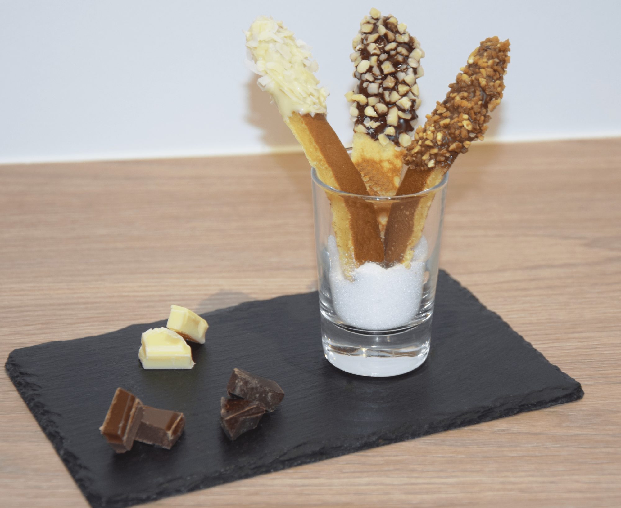Mikado di pancakes ai tre cioccolati - Bernard Jarnoux Crêpier