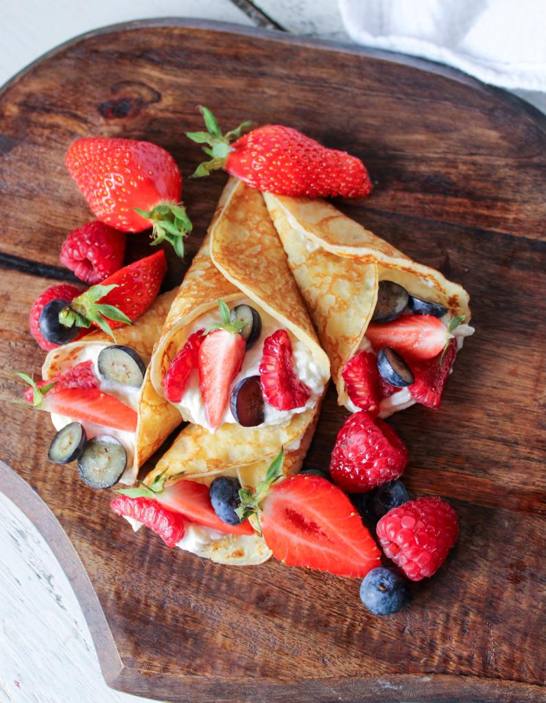 Cornet moelleuses aux fruits rouges - Bernard Jarnoux Crêpier