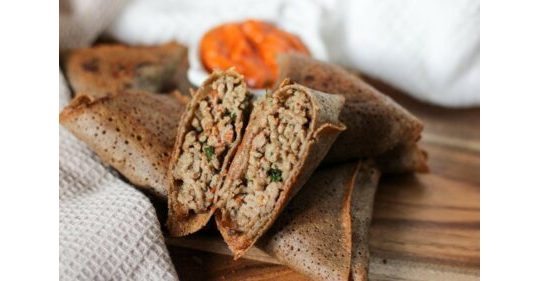 Samoussa croustillant, farce bœuf et aubergine - Bernard Jarnoux Crêpier